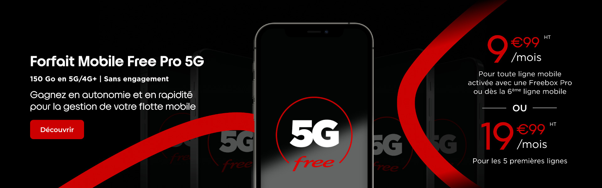 Forfait Mobile Pro 5G : gestion de flotte mobile d'entreprise